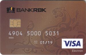 Bank Card: Electron (Bank RBK, KazakhstanCol:KZ-VE-0067