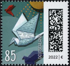 Timbre: Letters as Bird (Allemagne, République Fédérale(World of the ...