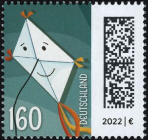 Stamp: Letters as Kite (Germany, Federal Republic(World of the Letter ...