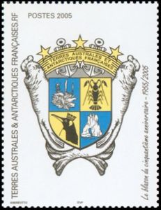 Stamp: Coat of Arms of the Territory of TAAF (French Southern and ...