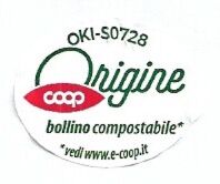 Fruit Sticker: Coop Origine bollino compostabile (ItalyCol:IT-FR-01369