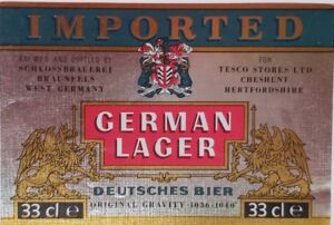 Drink Label: Imported German Lager (Brauerei Braunfels, Germany ...
