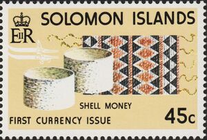 Stamp: Shell Money (Solomon Islands(Introduction of Solomon Islands ...