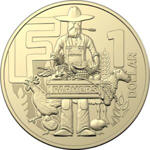 Moneda: 1 Dollar (Letter F - Farmers) (Australia(2019~Today - Great ...