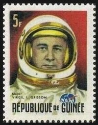Stamp: Virgil I. Grissom (1926-1967) (Guinea(American and Russian ...