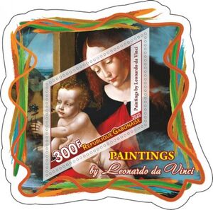 Selo: Art Paintings of Leonardo da Vinci (Gabão: Selos ilegais ...