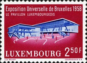 Stamp: International Exposition at Brussels (LuxembourgMi:LU 582,Sn:LU ...