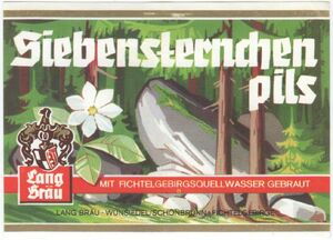 Drink Label: Siebensternchen Pils (Brauerei Schaffer Schaittach ...