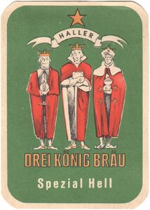Drink Label: Haller Spezial Hell (Drei König Bräu, Schwäbisch Hall ...