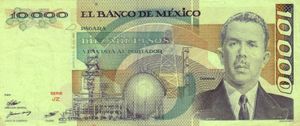 Banknote: 10,000 Pesos (Mexico) (1985-1991 Issue) Wor:P-89c.4