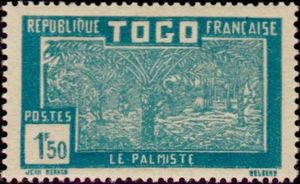 Stamp: Oil Palm Plantation (Togo(Agriculture) Mi:TG 96,Sn:TG 245,Yt:TG ...