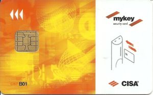 Hotel Card: CISA - Mykey - CS7 B01 (CISA (Manufacturer), Manufacturers ...