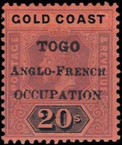 Stamp: Stamp Gold Coast overprinted (Togo(Definitive issue) Mi:GB-TG 45 ...