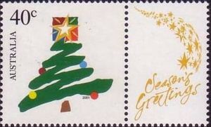 Stamp: Christmas Tree 2001 (Australia(Christmas 2001) Mi:AU 2078Zf,Sn ...