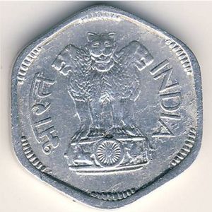 Coin: 3 Paise (India, Republic(1957~Today - Circulation) WCC:km14.2