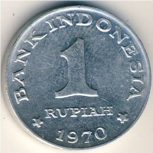 Coin: 1 Rupiah (Indonesia(1970~1978 - Second series) Col:ID-000022,WCC:km20