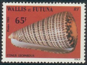 Stamp: Leopard Cone (Conus leopardus) (Wallis and Futuna(Shell) Mi:WF ...