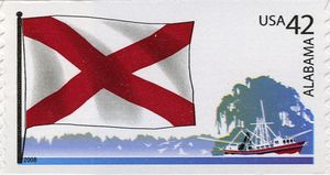 Stamp: Alabama (United States of America(Flags of Our Nation) Mi:US ...