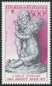 Stamp: 75th Death Anniversary of Auguste Rodin (1840-1917) (Wallis and ...