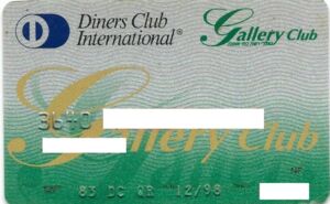Bank Card: Gallery Club (Diners Club International, IsraelCol:IL-DC-0011
