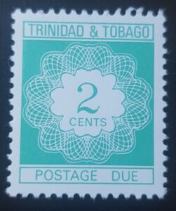 Stamp: Numeral in Rosette Inscribed 'POSTAGE DUE' (Trinidad and Tobago ...