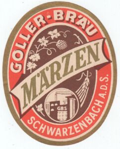 Drink Label: Goller-Bräu Märzen (Goller-Bräu Schwarzenbach, Germany ...