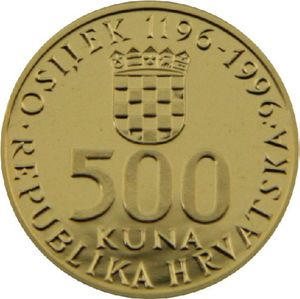 Moneda: 500 Kuna (800th anniv. of 1st Mention) (Croacia(1991-Actualidad ...