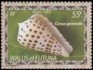 Stamp: General Cone (Conus generalis) (see Description) (Wallis and ...
