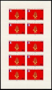 Stamp: Monarchical flag of the Kingdom of Alo (Wallis and Futuna(Flag ...