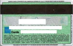 Tarjeta de Banco: American Express classic (American Express, ItaliaCol ...