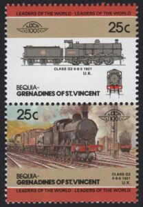 Stamp: Class G2 (1921) (Grenadines of St. Vincent, Bequia(Locomotives ...