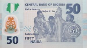 Banknote: 50 Naira (Nigeria(2009-2022 Polymer Issue) Wor:P-40ir