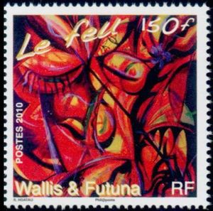 Stamp: Fire (Wallis and Futuna(Element) Mi:WF 1017,Sn:WF 689b,Yt:WF 743 ...