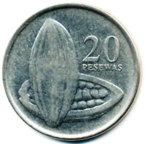 Coin: 20 Pesewas (Ghana(2007~Today - Third Cedi) Col:GH-000017,WCC:km40