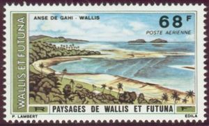 Stamp: Wallis Cove Gahi (Wallis and Futuna(Landscape) Mi:WF 272,Sn:WF ...