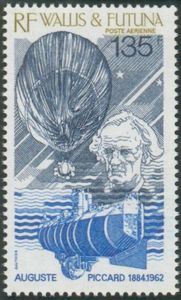 Stamp: Auguste Piccard and Bathyscape Trieste (Wallis and FutunaMi:WF ...