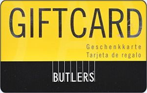 Gift Card: Yellow/Black (Butlers, Austria(Butlers) Col:AT-BUT-002