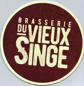 Sous-bock de bière: Brasserie du Vieux Singe (Brasserie du Vieux Singe ...