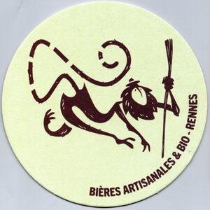 Sous-bock de bière: Brasserie du Vieux Singe (Brasserie du Vieux Singe ...