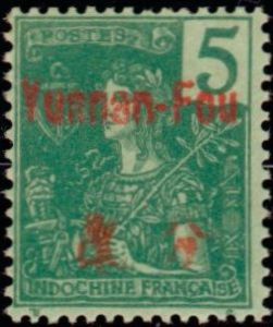 Stamp: Type Grasset overprinted (China - French Post Office in ...