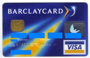 Bank Card: BARCLAYCARD (Barclays Bank, United Kingdom of Great Britain ...