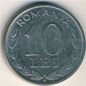Coin: 10 Lei (Romania(1989~2006 - Republic (1st Circulation)) WCC:km116