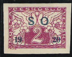 切手: Special Delivery Stamp (express) - overprint S O 1920 (東シレジア ...
