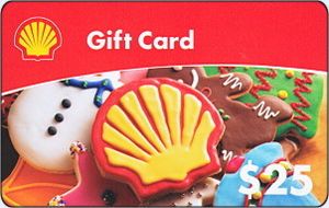Gift Card: Logo-cookies 25$ (Shell, United States of America(Christmas ...