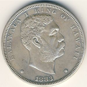 Coin: 1 Dollar (Akahi Dala) (Hawaii(1847~1881 - Dollar) Col:US-HA ...