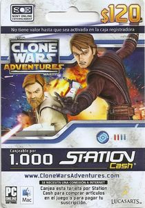 Gift Card: Station Cash Clone Wars (Calimax, MexicoCol:MEX-VARIAS-003