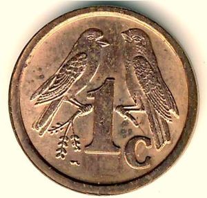 Coin: 1 Cent (South Africa(1961~1994 - First Republic - Circulation ...