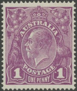 Stamp: King George V (Australia(King George V Issue) Mi:AU 31XA,Sn:AU ...