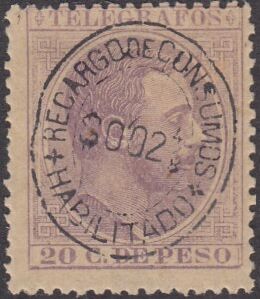 Stamp: Alfonso XII (Philippines(Recargo de Consumos - overprints on ...