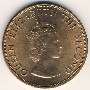 Coin: 1/12 Shillings (Penny) (Jersey(1957~1964 - 1st portrait of ...